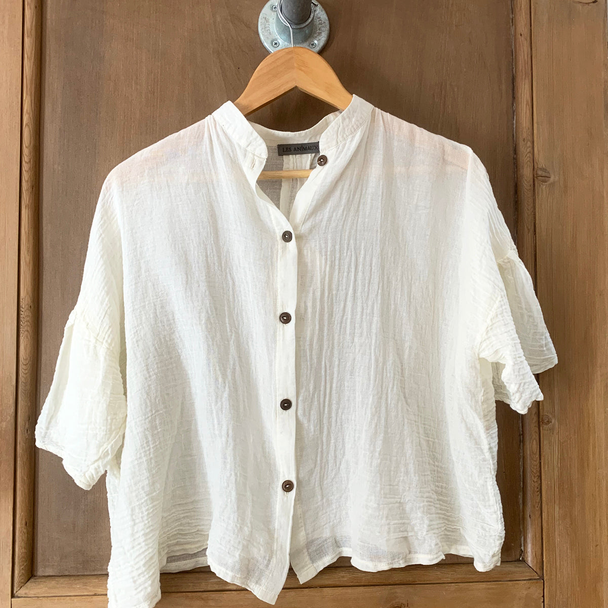 THE POET / Short Sleeve Indian Cotton Blouse – Les Animaux